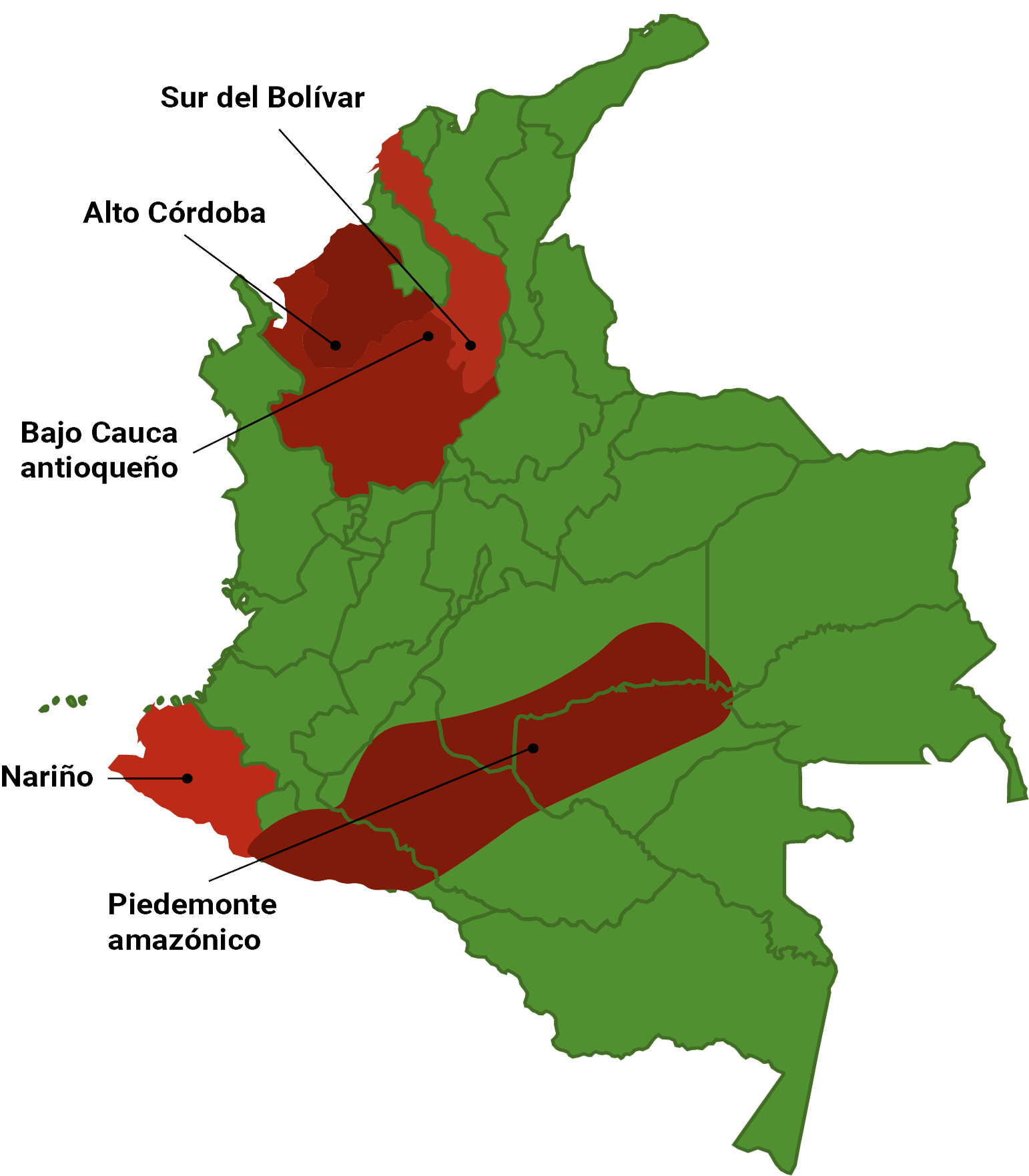 Nuestro trabajo – Iniciativa Cacao, Bosques & Paz Colombia